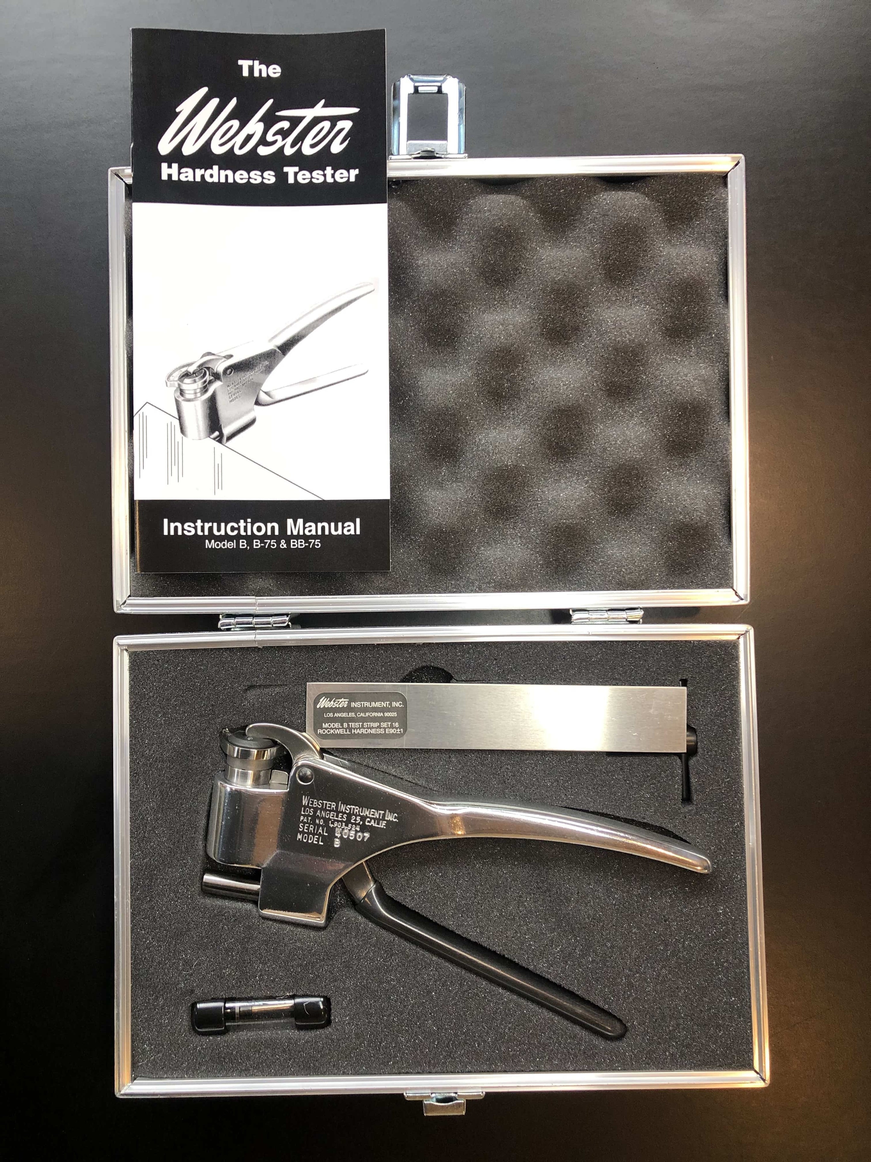 WEBSTER® Hardness Tester – Webster Instrument